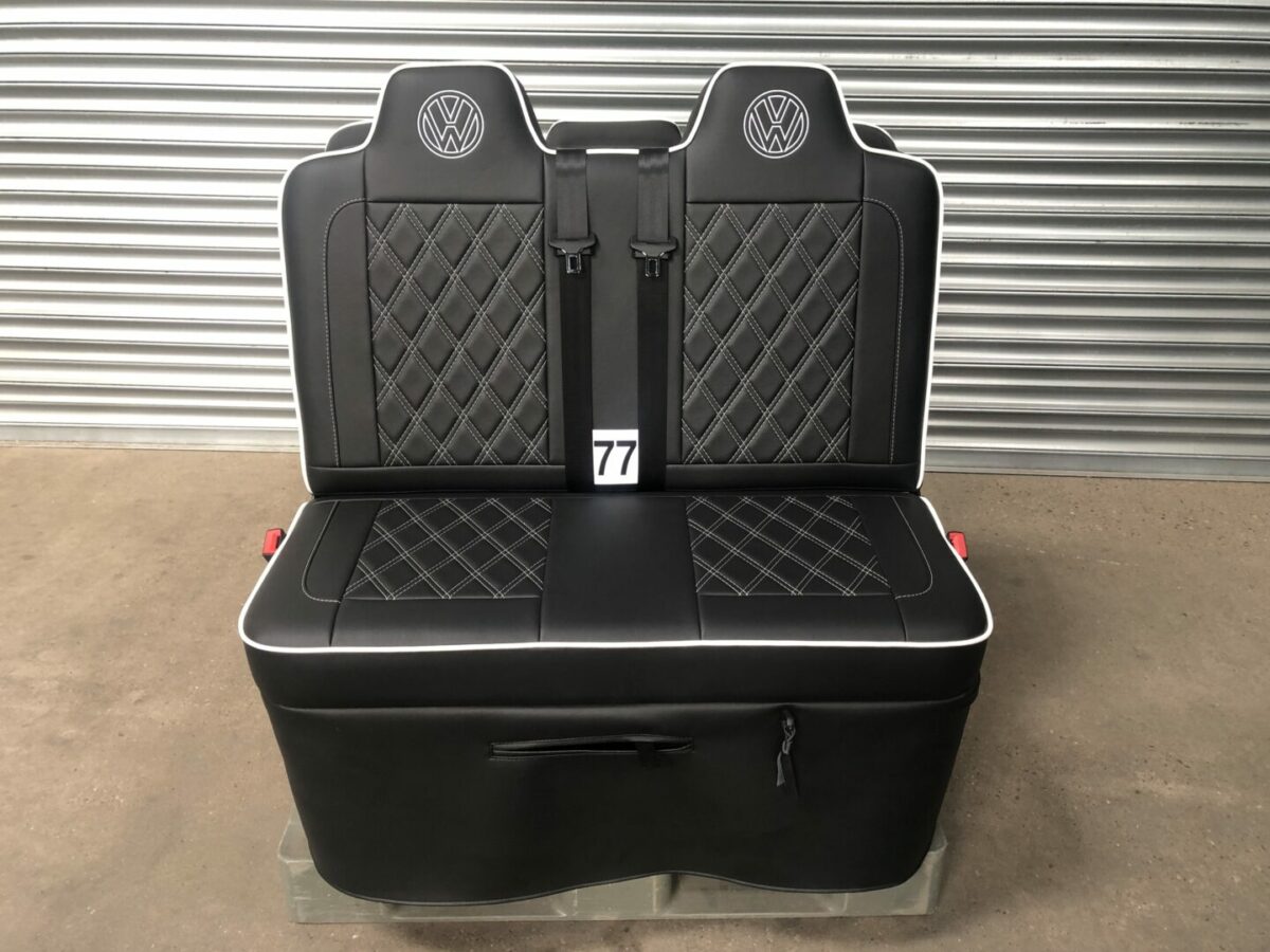 M1 tested 3/4 gas assisted rock and roll bed (77) for VW T4 T5 T6 Craf ...